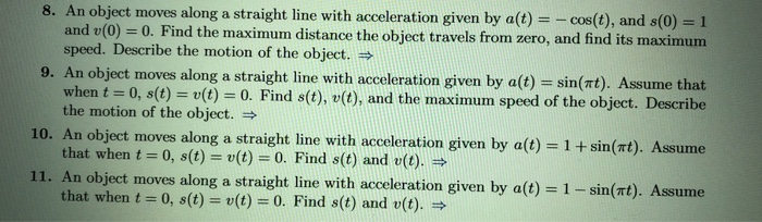 Solved For each velocity function find both the net distance | Chegg.com