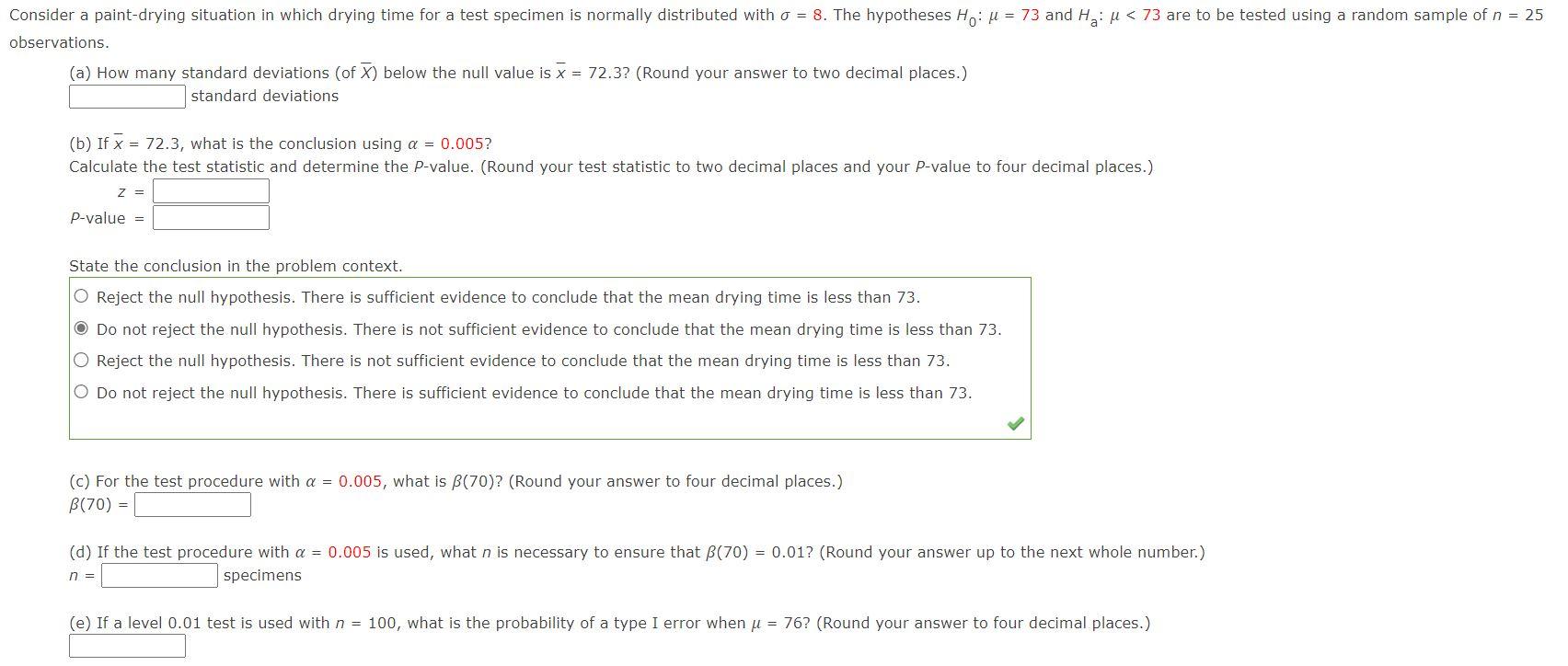 Solved bservations. (a) How many standard deviations (of xˉ | Chegg.com