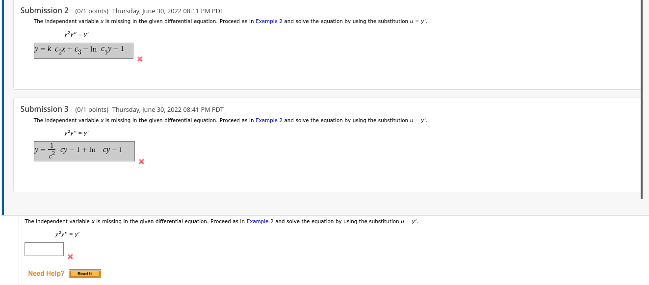 Solved Submission 2 (0/1 points) Thursday, June 30, 2022 | Chegg.com