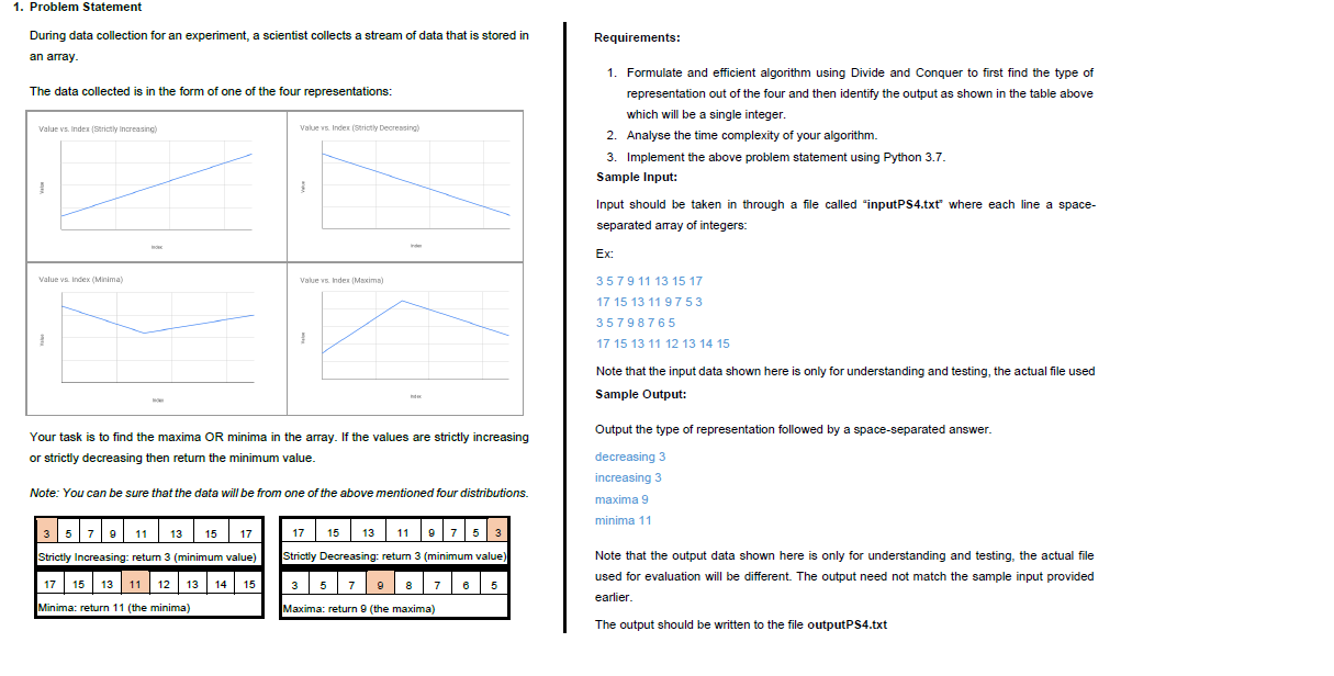 1. Problem Statement During data collection for an | Chegg.com