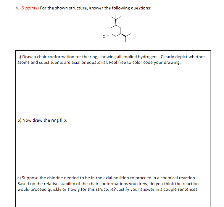 Solved 4. (5 points) For the shown structure, answer the | Chegg.com