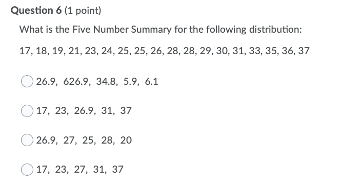 Solved Question 1 (1 point) scores In a distribution with a | Chegg.com