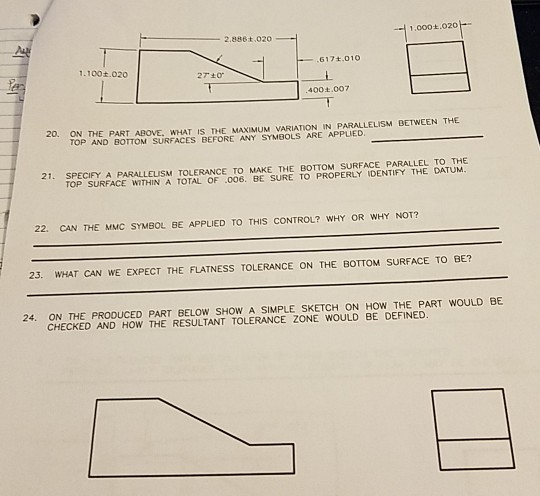 13 HAND SKETCH A SIMPLE FUNCTIONAL GAGE TO VERIFY THE | Chegg.com