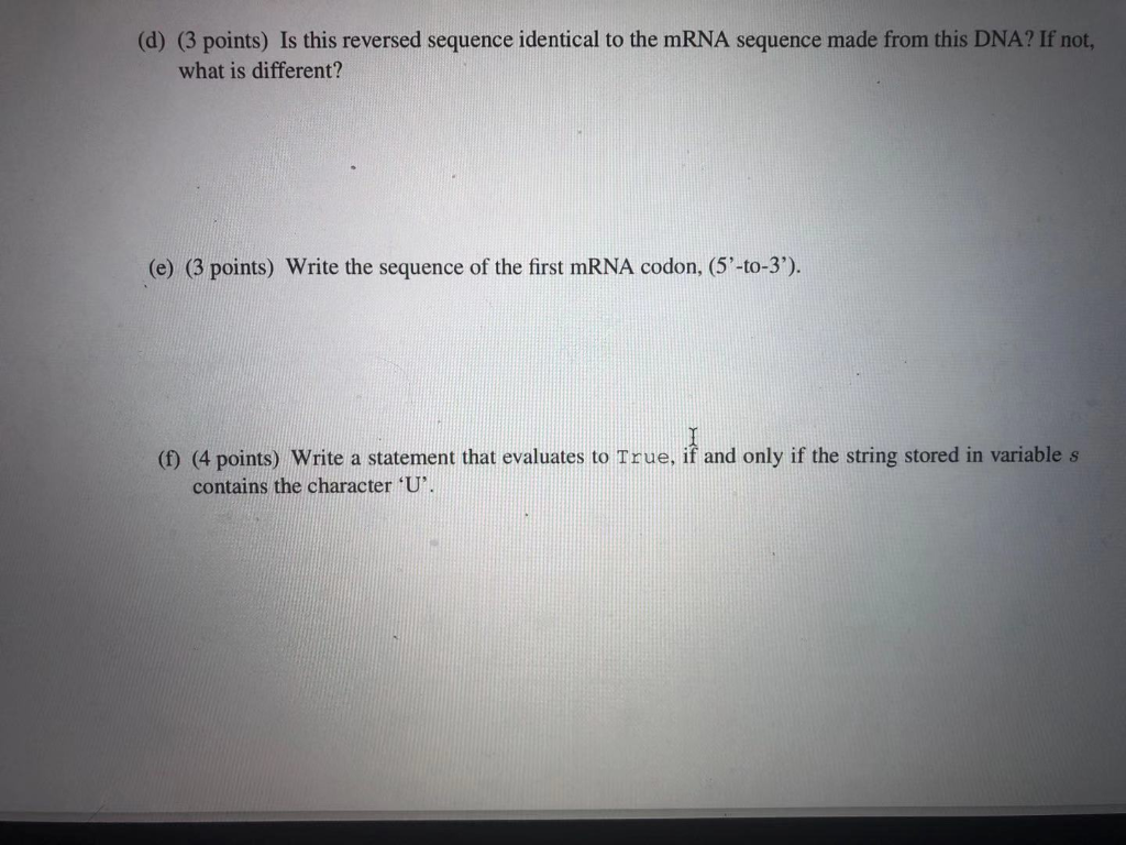 Solved 4. Strings. Consider the following string | Chegg.com
