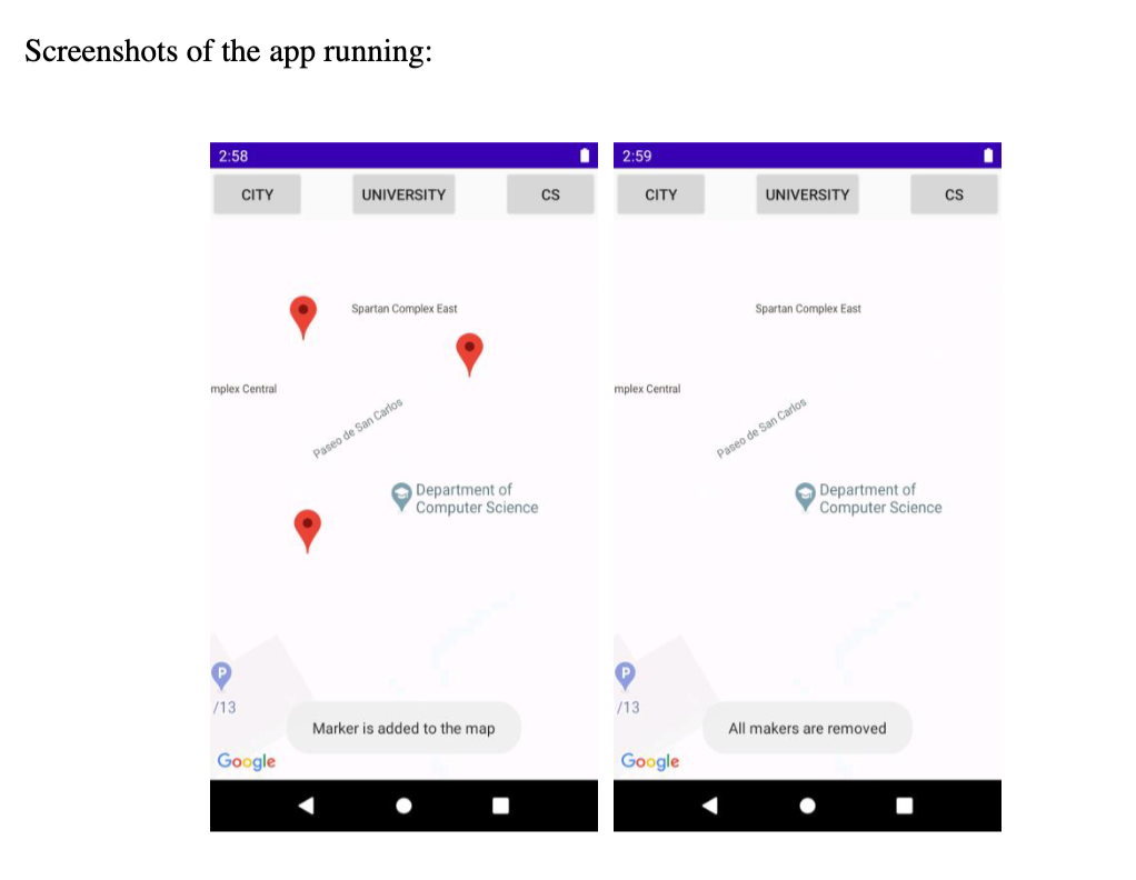 (Android Studio App) 1) Create a class named | Chegg.com