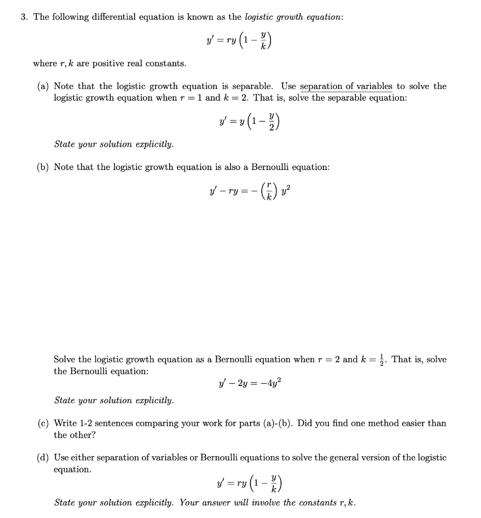 Solved 3. The following differential equation is known as | Chegg.com