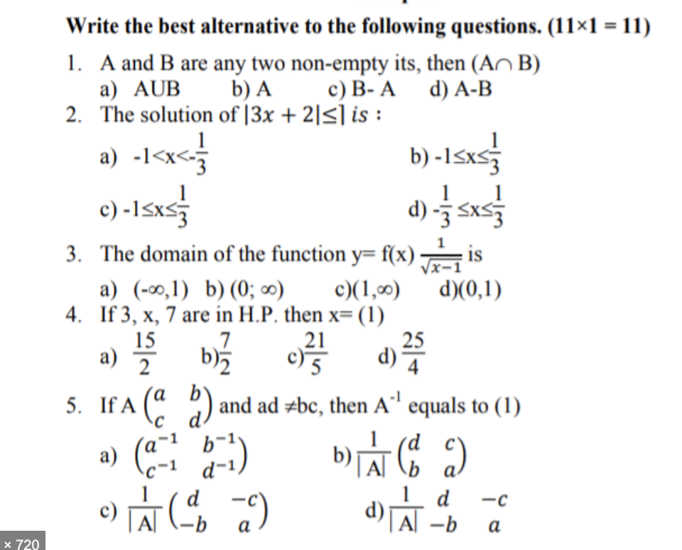 Solved Write the best alternative to the following | Chegg.com