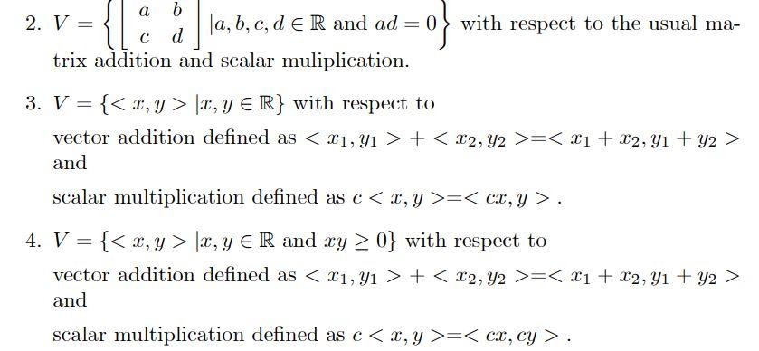 Solved Determine whether the given set, together with the | Chegg.com
