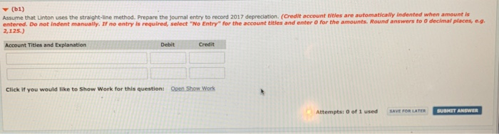 Solved Exercise 10-7 (Part Level Submission) Linton Company | Chegg.com