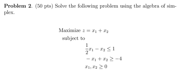 Solved Problem 2. (50 pts) Solve the following problem using | Chegg.com Solved Problem 2. (50 pts) Solve the following problem using | Chegg.com