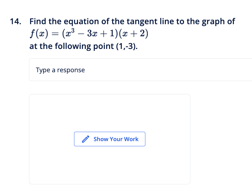 Solved Find the equation of the tangent line to the graph | Chegg.com