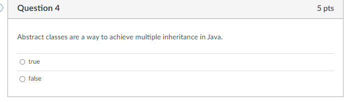 Solved Question 3 5 Pts Abstraction Is About Data Hiding