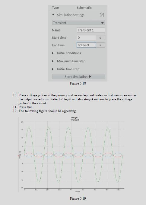 Solved Part II - Simulating a Center-Tapped Transformer | Chegg.com