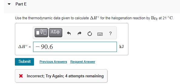 Use the thermodynamic data given to calculate Kp for | Chegg.com
