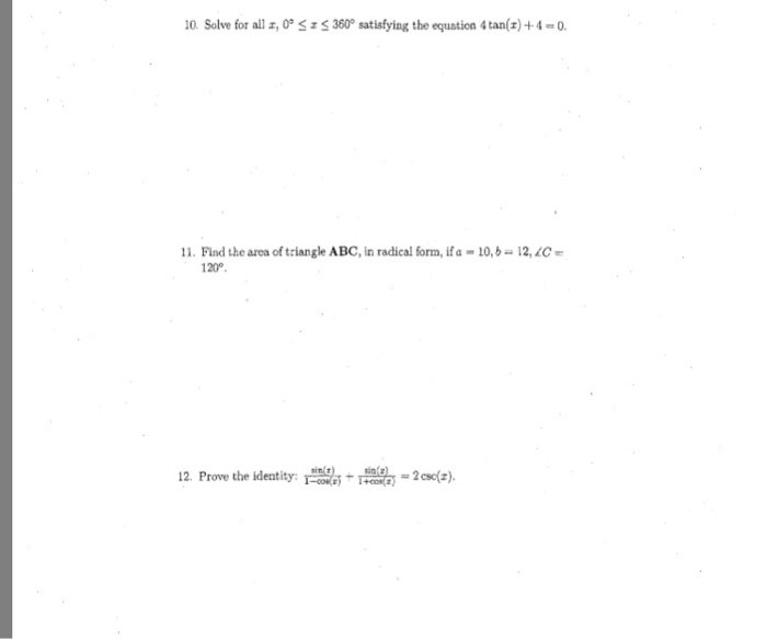 Solved Part I Answer all 12 questions (60pts ). 1. Express | Chegg.com