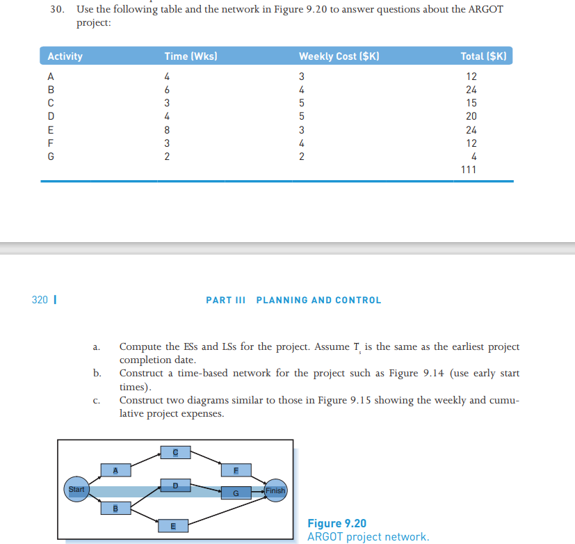 Solved 30. Use the following table and the network in Figure | Chegg.com