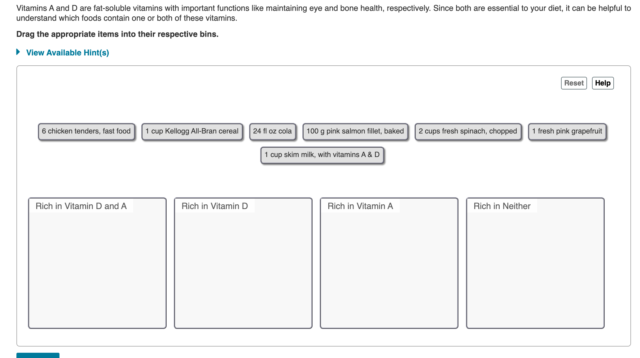 Solved Vitamins A and D are fat-soluble vitamins with | Chegg.com