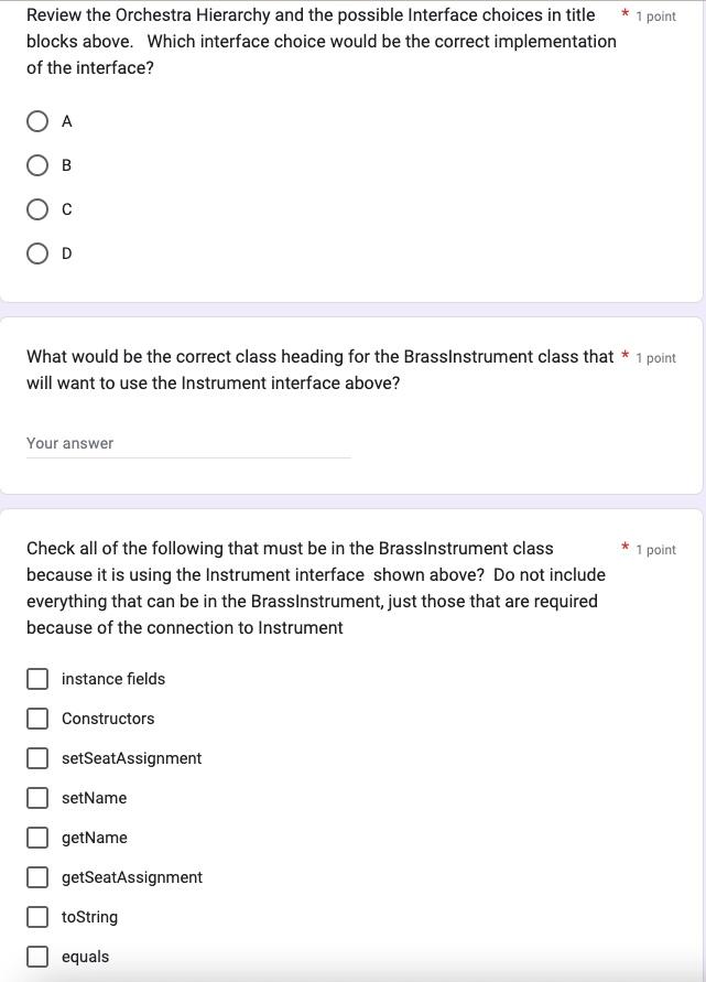 Solved Consider the partial hierarchy of orchestra | Chegg.com