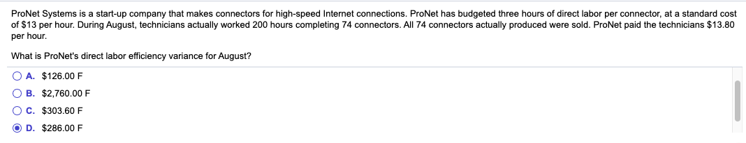 Solved ProNet Systems is a start-up company that makes | Chegg.com