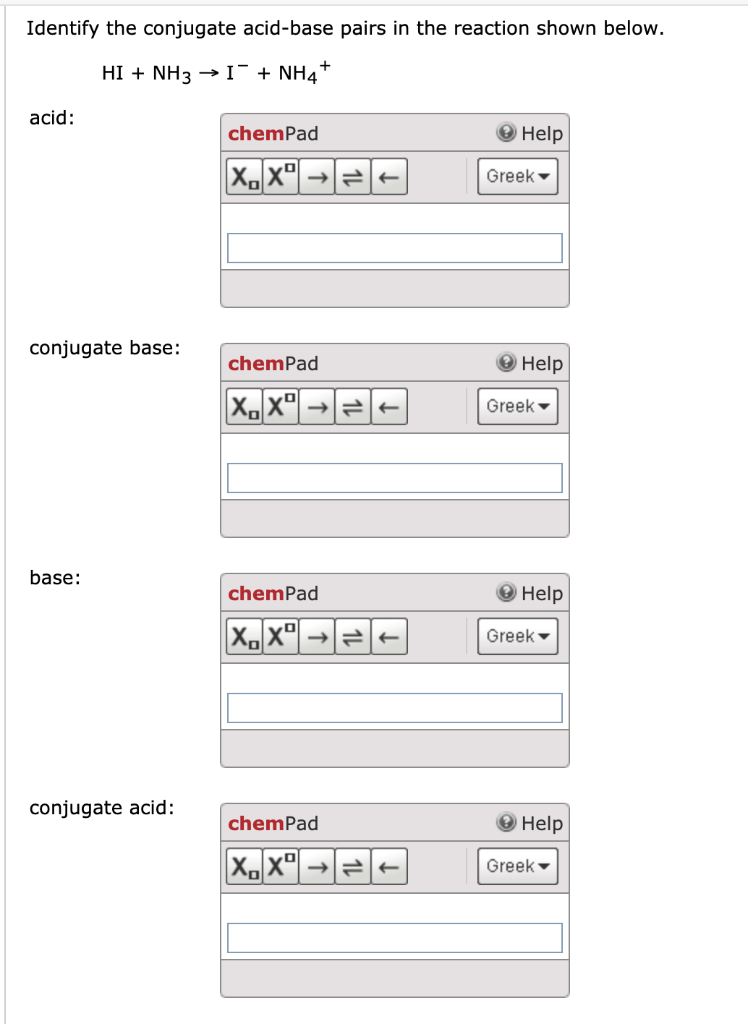 Solved Identify the conjugate acid-base pairs in the | Chegg.com