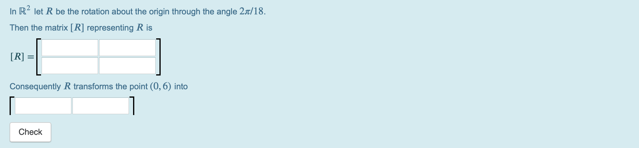 Solved In R2 let R be the rotation about the origin through | Chegg.com