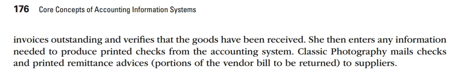 Solved 5-25. Classic Photography Inc. (Systems Flowcharts) | Chegg.com