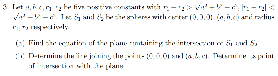Solved 3. Let a,b,c,r1,r2 be five positive constants with | Chegg.com
