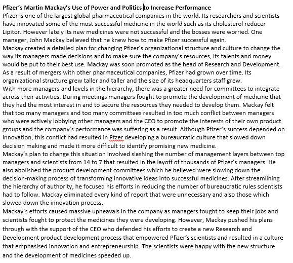 Solved Question 1 Explain the source of Martin Mackay’s | Chegg.com