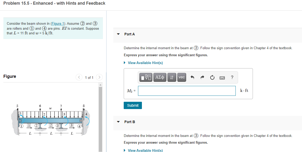 Solved Problem 15.5 - Enhanced - with Hints and Feedback | Chegg.com