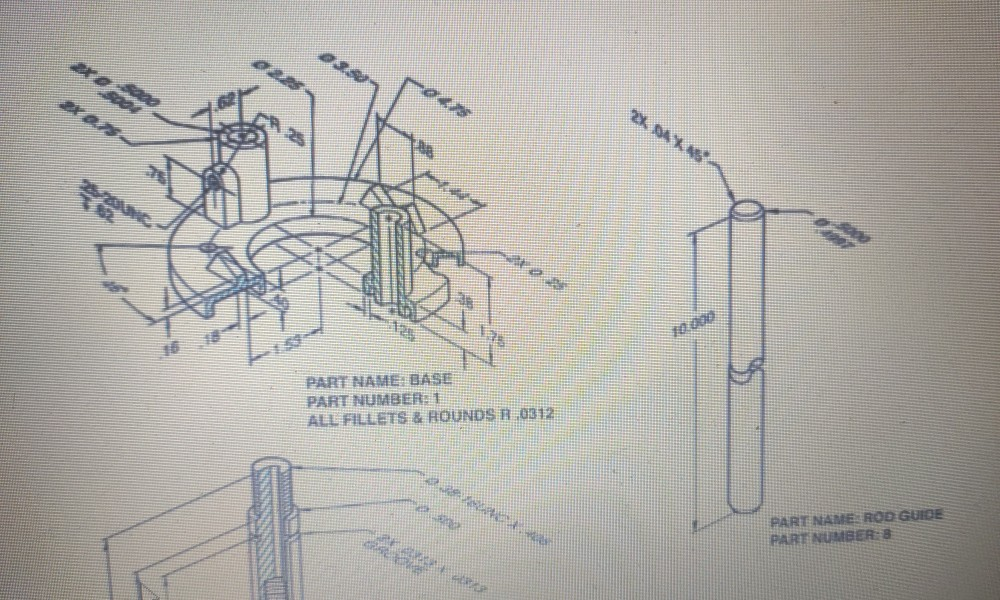 Solved For the component illustrated in the attached drawing | Chegg.com