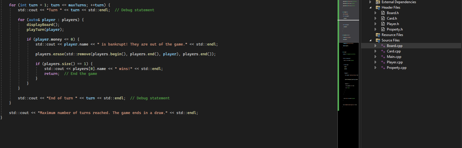 Solved I have a C++ code about CLI version of Monopoly. I | Chegg.com