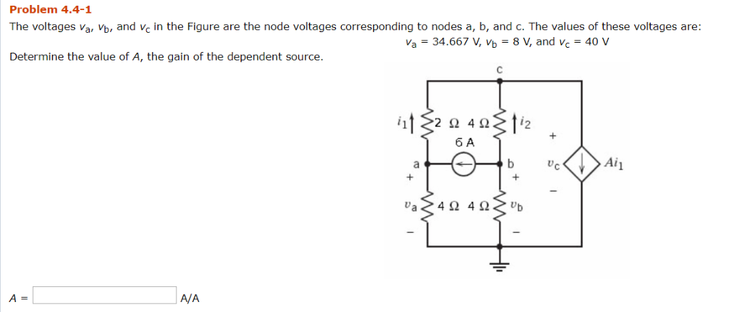 Solved Problem 4.4-1 The voltages Va Vb, and vc in the | Chegg.com