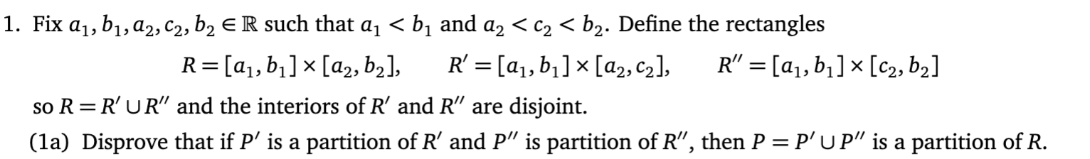Solved - 1. Fix qı, b1, 22, C2, b2 ER such that aj | Chegg.com