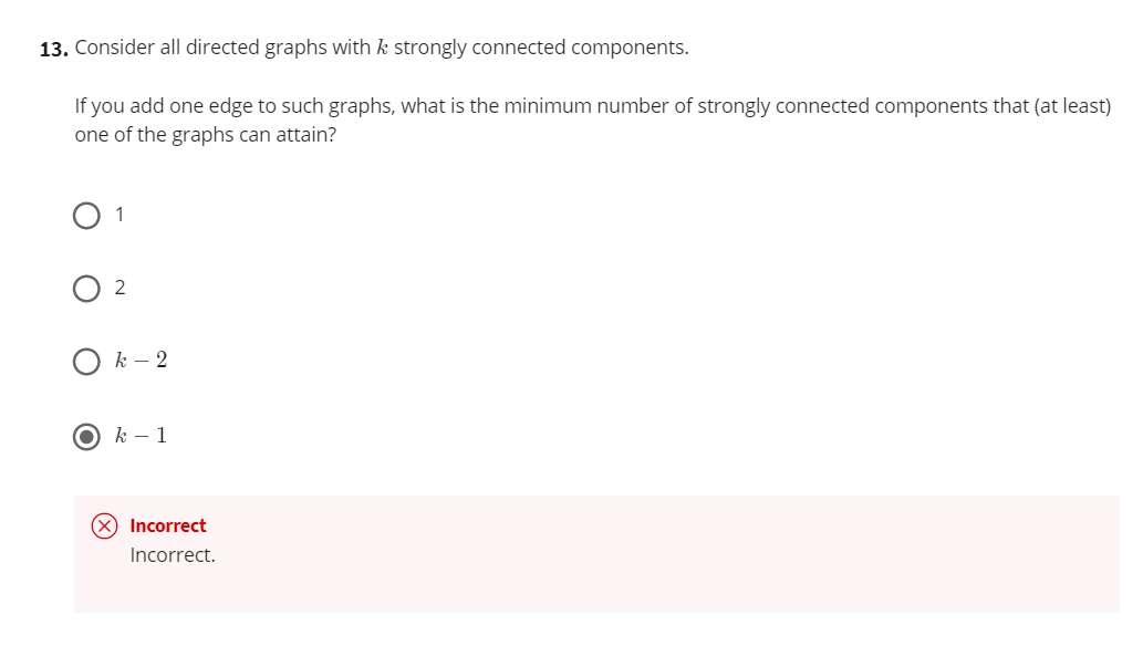 Solved Consider all directed graphs with {k}k | Chegg.com