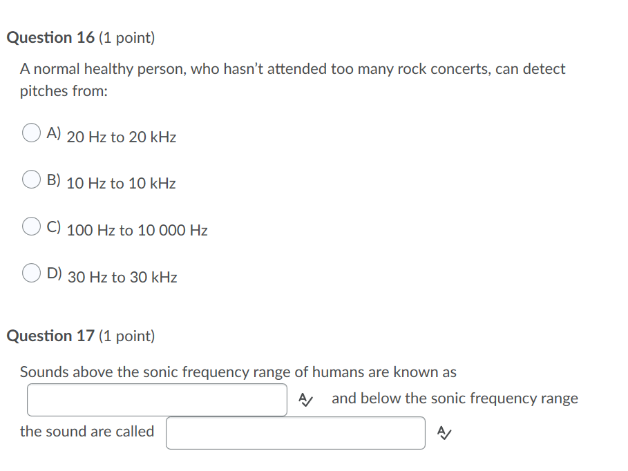 Solved Question 16 (1 point) A normal healthy person, who | Chegg.com