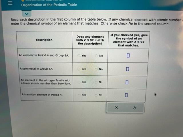 Solved Read each description in the first column of the | Chegg.com