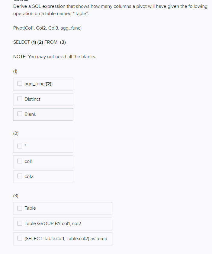 Solved Derive a SQL expression that shows how many columns a | Chegg.com