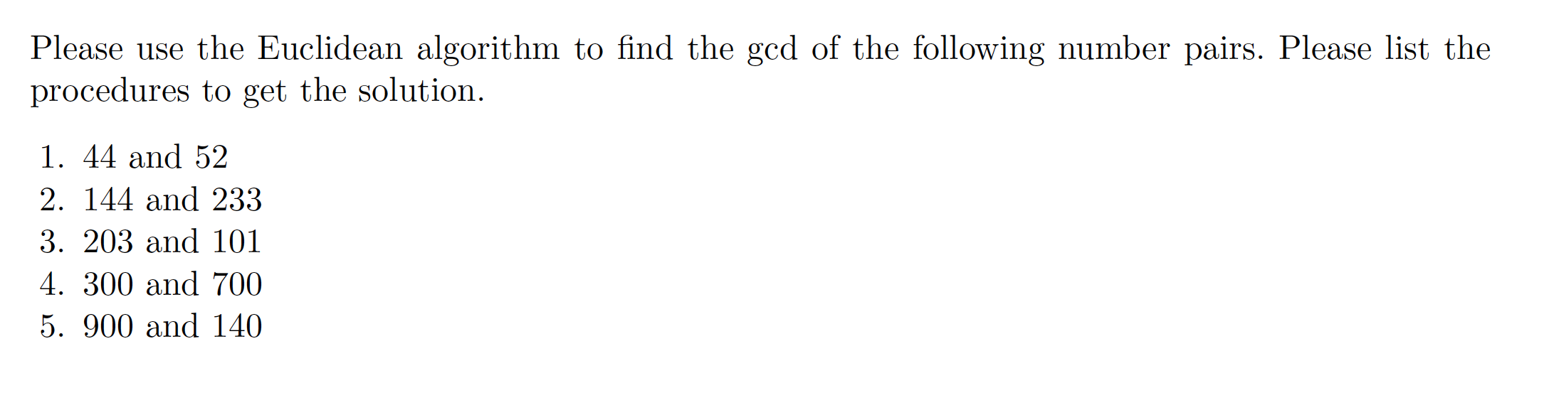 Solved Discrete Math - Greatest common divisor | Chegg.com