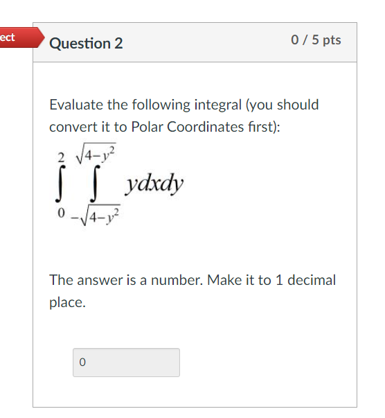 Solved I'm having trouble converting the double integral | Chegg.com