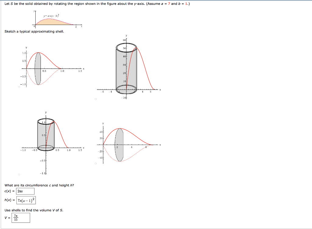 Solved Let S be the solid obtained by rotating the region | Chegg.com