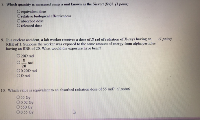 Solved 8. Which quantity is measured using a unit known as | Chegg.com