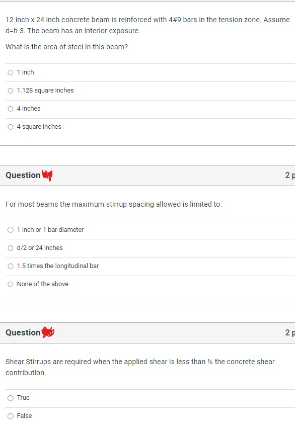 Solved 12 ﻿inch ×24 ﻿inch concrete beam is reinforced with | Chegg.com