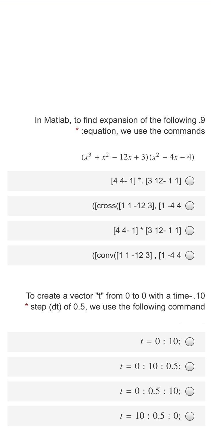 Solved MATLAB To divide each element in A by 3 in the | Chegg.com