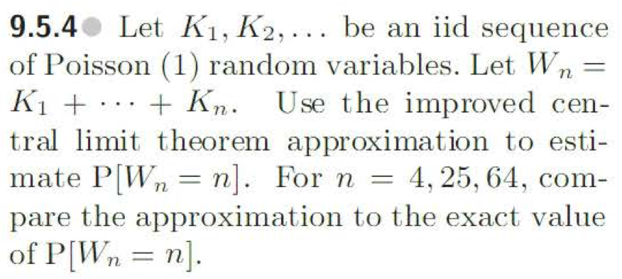 Solved 954 Let K1 K2 Be An Iid Sequence Of Poisson 