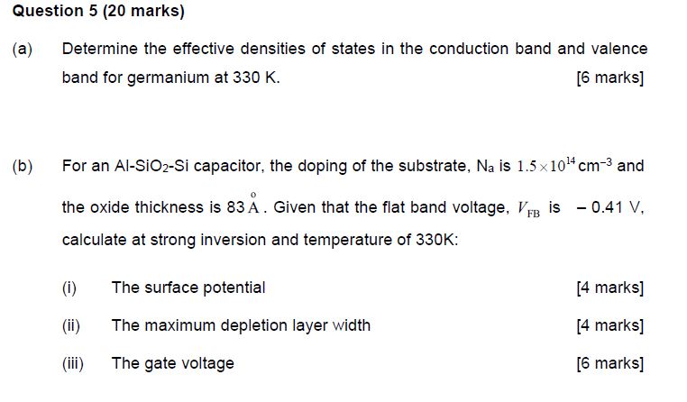 Solved Question 5 (20 ﻿marks)(a) ﻿Determine the effective | Chegg.com