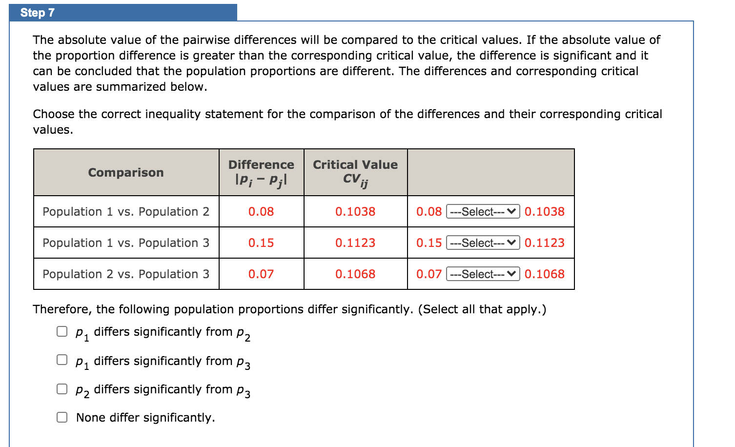 Solved Step 7 The absolute value of the pairwise differences | Chegg.com Solved Step 7 The absolute value of the pairwise differences | Chegg.com