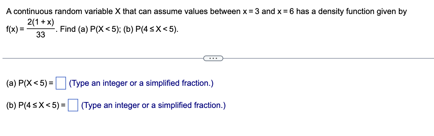 Solved A continuous random variable X that can assume values | Chegg.com