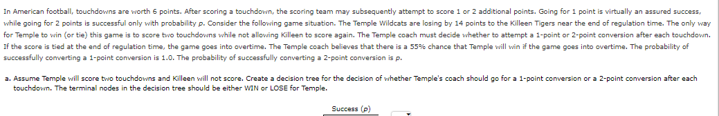 Solved successfully converting a 1-point conversion is 1.0. | Chegg.com