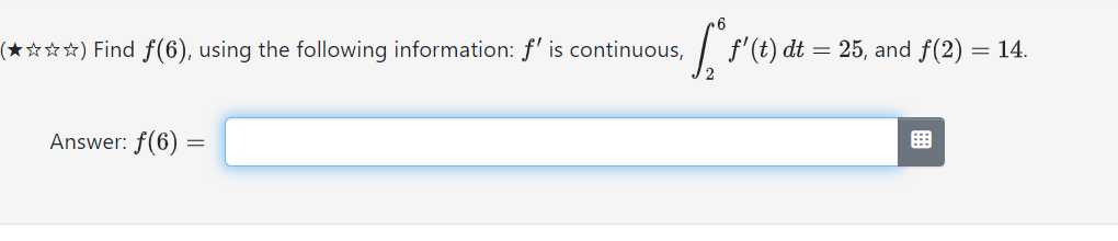 Solved ( *** 战故证) ﻿Find f(6), ﻿using the following | Chegg.com