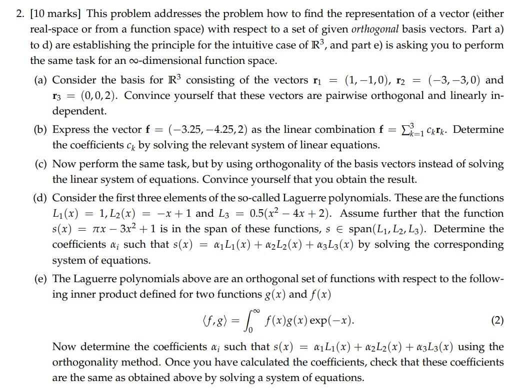 Solved = CK 2. [10 marks] This problem addresses the problem | Chegg.com